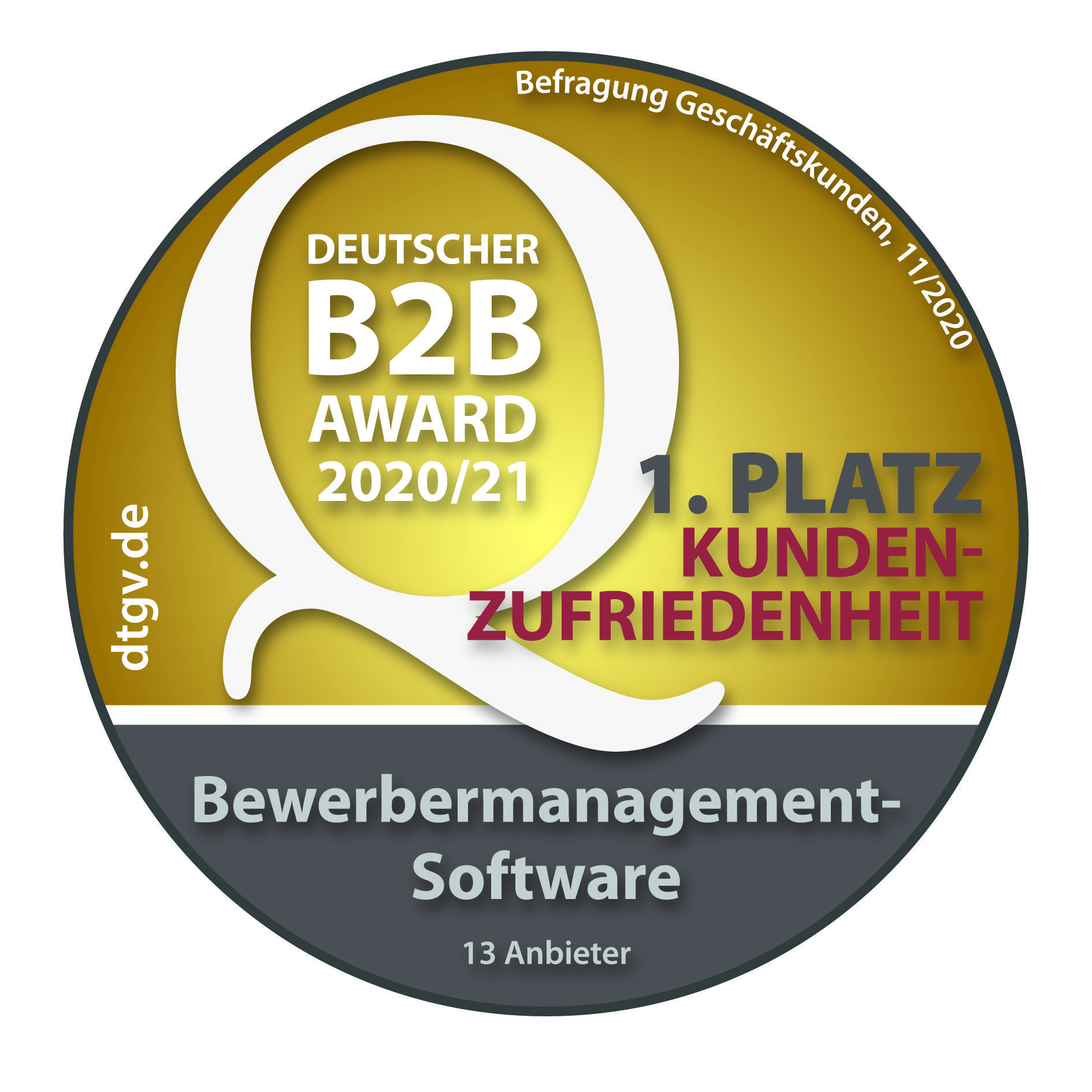 B2B Award - 2x Platz 1 für das d.vinci Bewerbermanagement